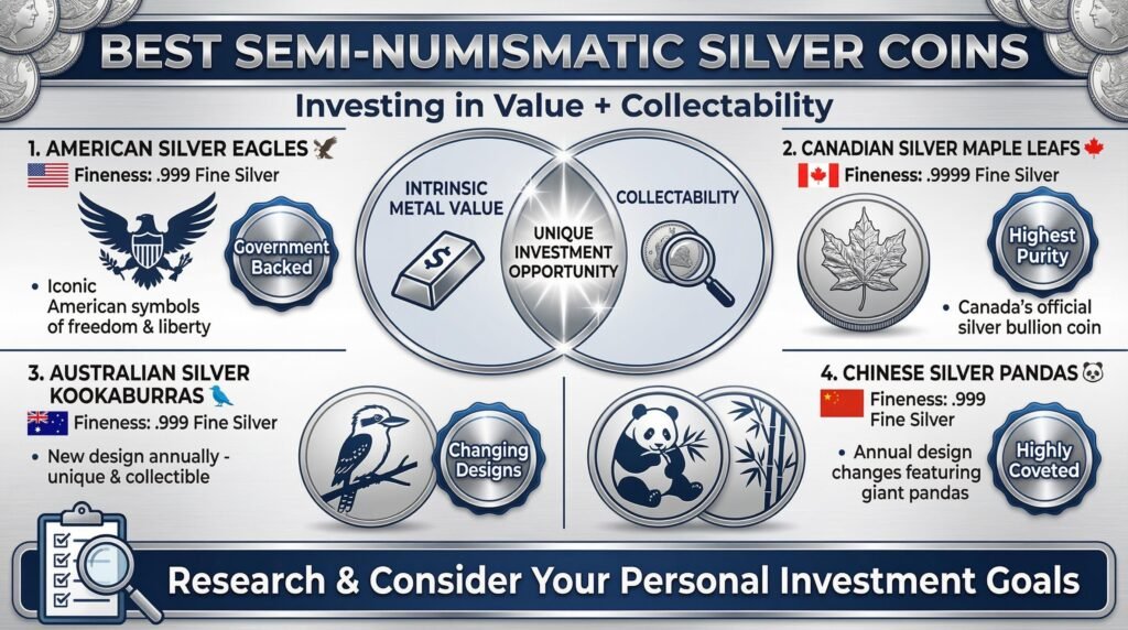 Best Silver Coins to Buy for Collecting & Investing (Semi-Numismatic Guide)